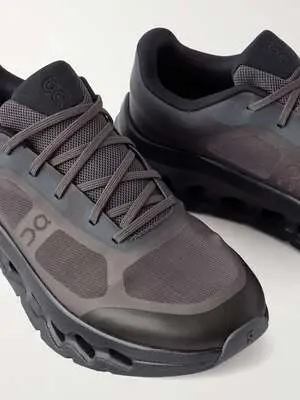 On Cloudlit Remix Stretch-knit Sneakers - Black