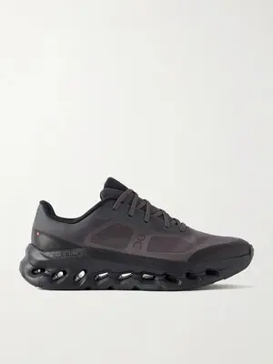 On Cloudlit Remix Stretch-knit Sneakers - Black