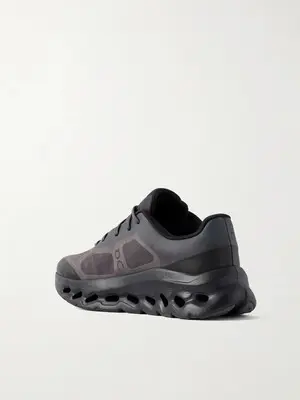 On Cloudlit Remix Stretch-knit Sneakers - Black