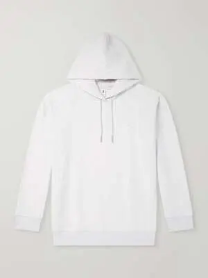 On Club Collective Logo-embroidered Cotton-blend Jersey Hoodie - Light Gray