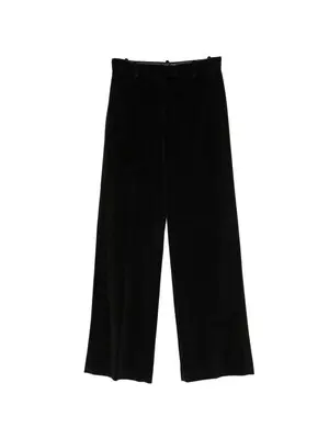 CIRCOLO 1901 Velvet-effect Cotton Trousers