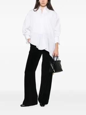 CIRCOLO 1901 Velvet-effect Cotton Trousers