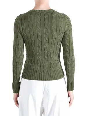 Polo Ralph Lauren Cable-knit Logo Embroidered Pullover Sweater
