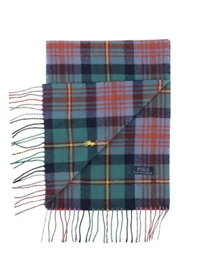 Polo Ralph Lauren Checked Fringe Scarf