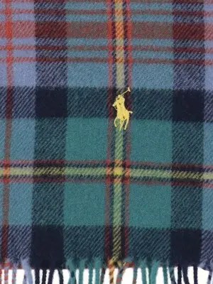 Polo Ralph Lauren Checked Fringe Scarf