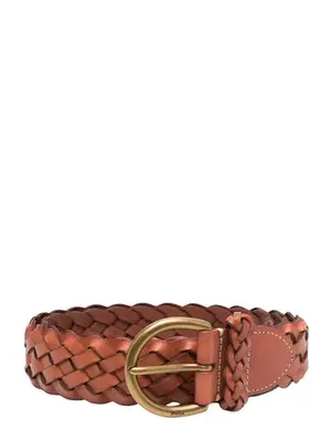 Polo Ralph Lauren Interwoven-design Buckle Belt - Brown