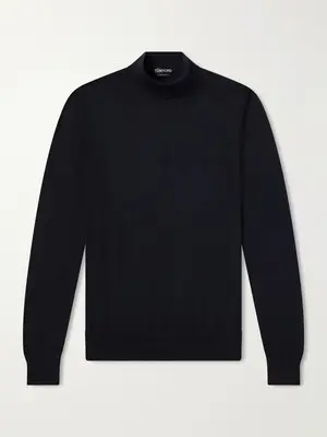 TOM FORD Wool Rollneck Sweater - Black