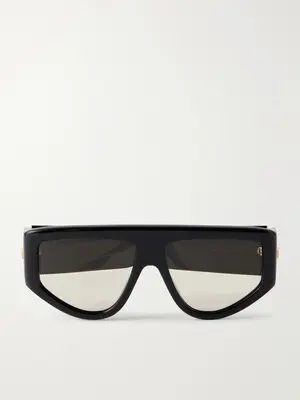 Bottega Veneta Ribbon Mask D-frame Sunglasses - Black