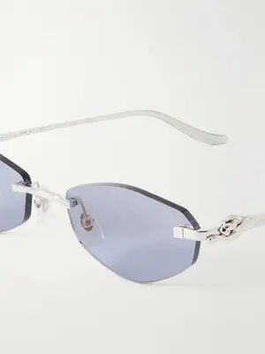 Cartier Panthère De Rimless Sunglasses