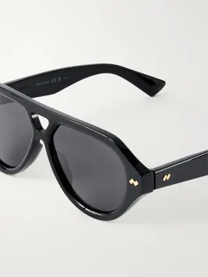 Bottega Veneta Bold Ribbon Stud Aviator-style Sunglasses