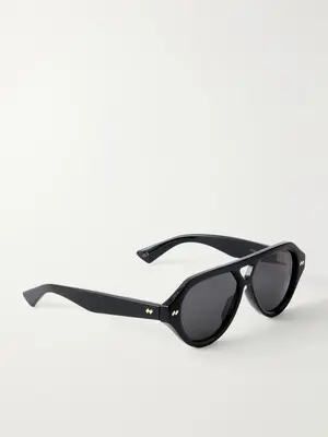 Bottega Veneta Bold Ribbon Stud Aviator-style Sunglasses