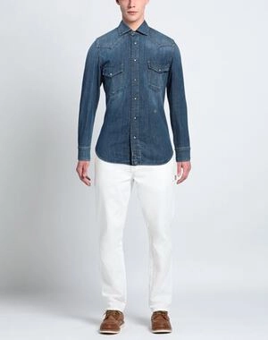 JACOB COHЁN Denim Shirt Size Cotton
