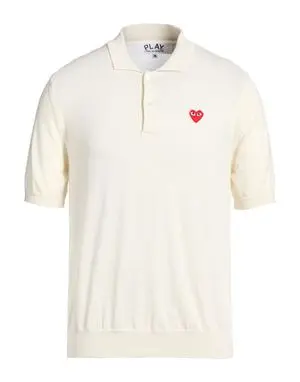Play Comme Des Garcon Sweater Ivory Size Wool