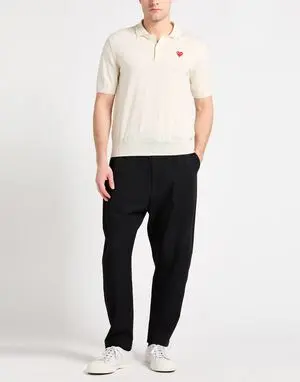 Play Comme Des Garcon Sweater Ivory Size Wool