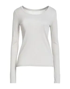 Majestic Filatures Viscose Long Sleeve T-shirt - Light Grey