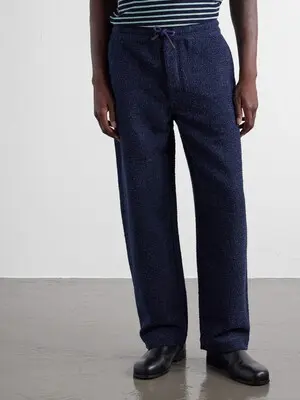 Loewe Wide-leg Cotton-blend Terry Drawstring Trousers