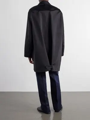 Loewe Logo-embroidered Twill Trench Coat