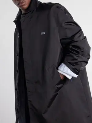 Loewe Logo-embroidered Twill Trench Coat