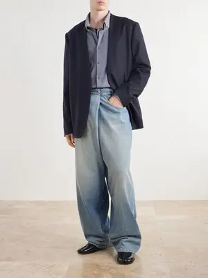 MAISON MARGIELA Wrap Wide-leg Jeans - Blue