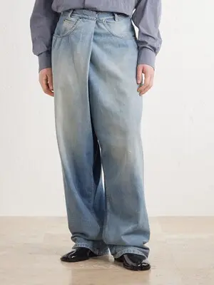 MAISON MARGIELA Wrap Wide-leg Jeans - Blue