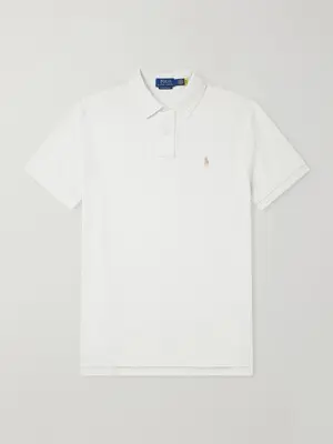 Polo Ralph Lauren Cotton-piqué Polo Shirt - Neutrals
