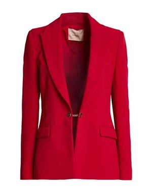 TWINSET Single-breasted Blazer In Polyester And Elastane - Red