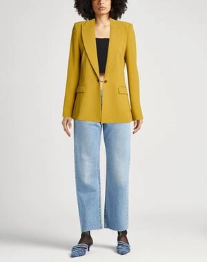TWINSET Blazer Mustard Size Polyester, Elastane