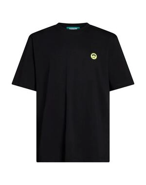 BARROW Man T-shirt White Size M Cotton Black