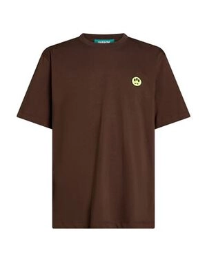 BARROW Man T-shirt White Size M Cotton Brown