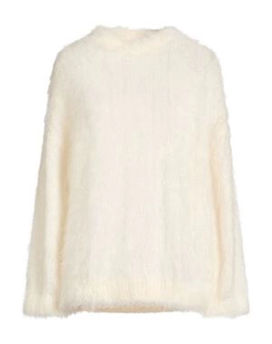 Brunello Cucinelli Sweater Ivory Size Mohair Wool, Silk - White