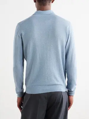 SLOWEAR Cashmere-blend Polo Sweater