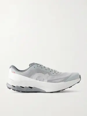 On Cloudultra Peak Rubber-trimmed Stretch-knit Sneakers - Gray