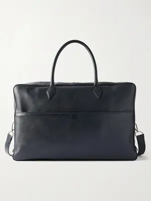 METIER Closer Weekend Leather Weekend Bag - Blue