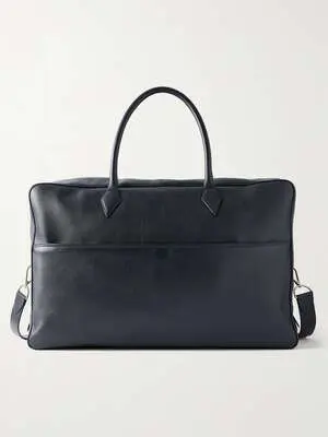 METIER Closer Weekend Leather Weekend Bag - Navy