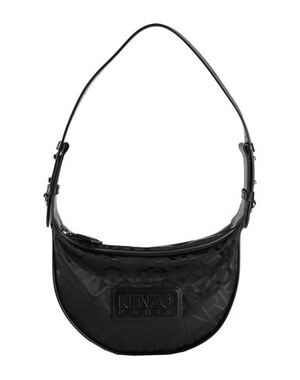 Kenzo Shoulder Bag Polyester, Cow Leather - Black