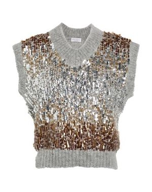 Brunello Cucinelli Sweater Size Mohair Wool, Polyamide, Wool, Polyester - Grey