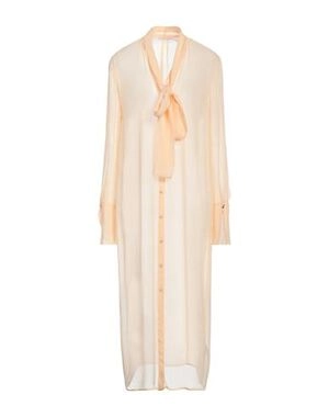 Patrizia Pepe Midi Shirt Dress - Orange
