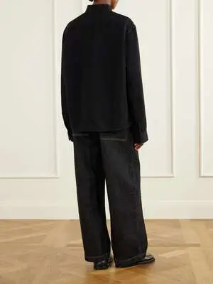 Studio Nicholson Hithe Garment-dyed Cotton And Linen-blend Shirt