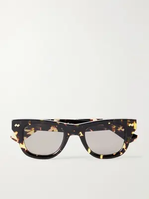 Bottega Veneta Bold Ribbon Stud D-frame Sunglasses - Brown
