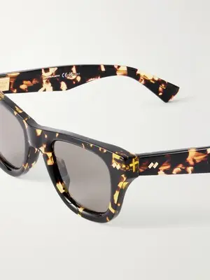 Bottega Veneta Bold Ribbon Stud D-frame Sunglasses