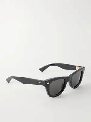 Bottega Veneta Bold Ribbon Stud D-frame Sunglasses