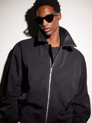 Bottega Veneta Bold Ribbon Stud D-frame Sunglasses