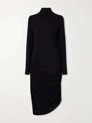 Proenza Schouler White Label Imogen Jersey Turtleneck Midi Dress - Black