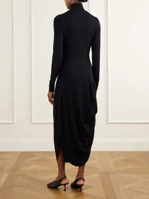 Proenza Schouler White Label Imogen Jersey Turtleneck Midi Dress