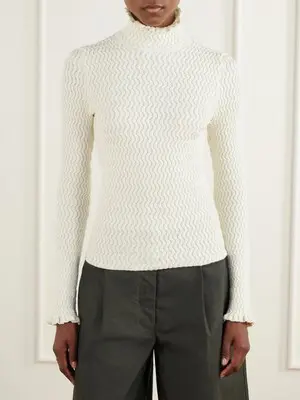 Proenza Schouler White Label Juniper Turtleneck Sweater - Neutrals