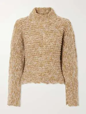 Proenza Schouler White Label Pippa Turtleneck Knit Sweater - Beige