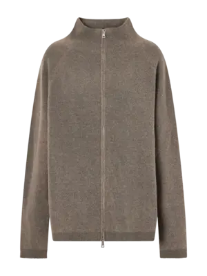 Our Legacy Dash Merino Wool Zip-up Cardigan - Neutrals