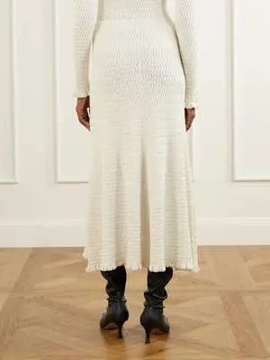 Proenza Schouler White Label Magnolia Cable-knit Midi Skirt