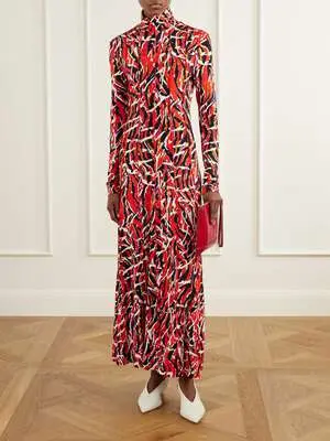Proenza Schouler White Label Mabel Printed Jersey Maxi Dress