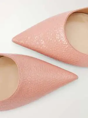JIMMY CHOO Love 65 Crackled-leather Pumps